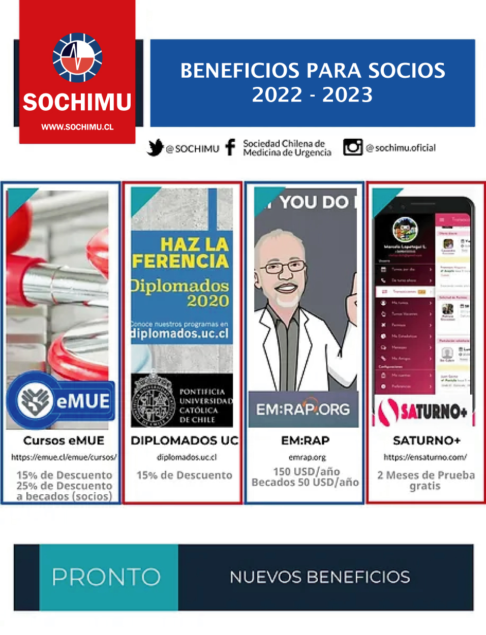 Nuevos beneficios para socios activos! - Sochimu